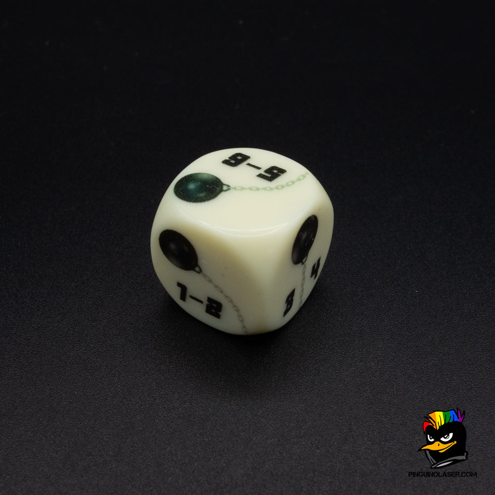 Dado "Bola con cadena" Blood Bowl – Pinguino Laser